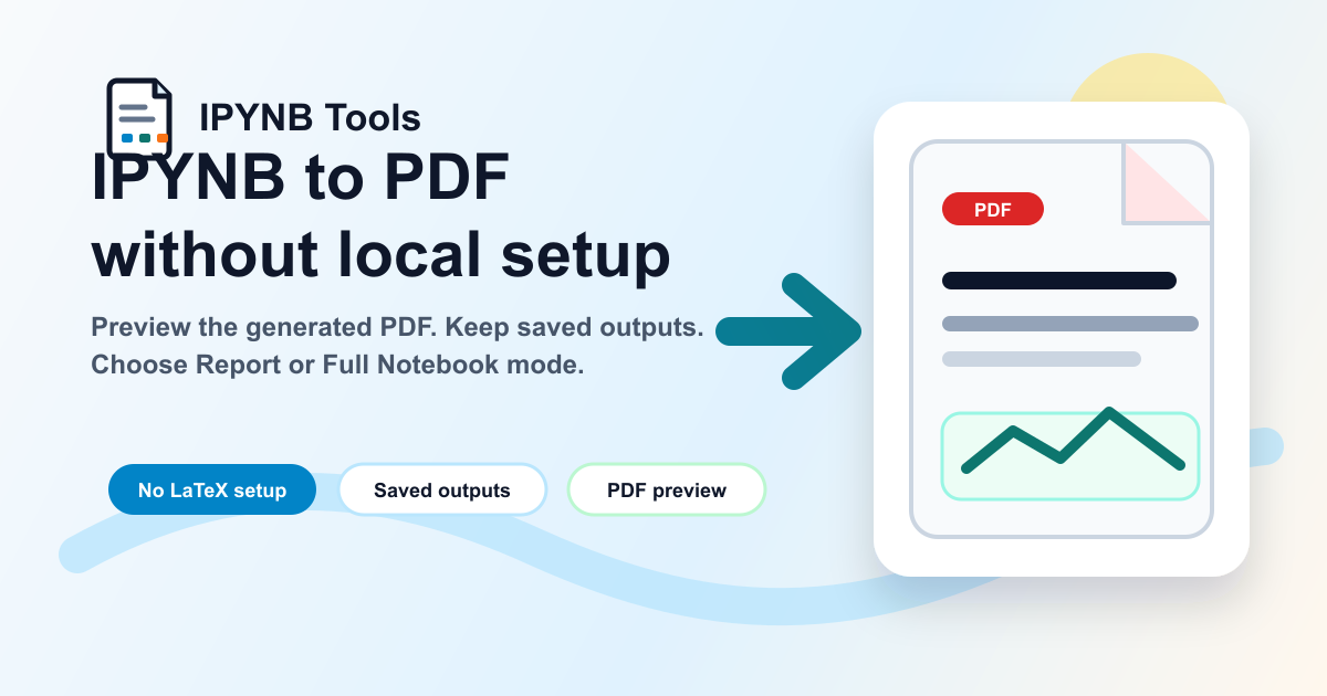 IPYNB to PDF Converter - IPYNB Tools